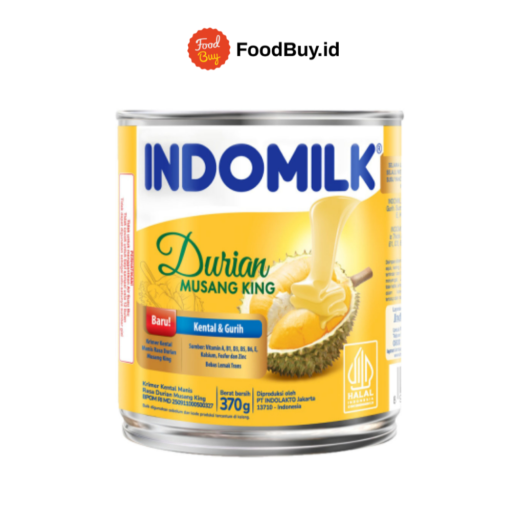Jual Indomilk Susu Kental Manis Rasa Durian Musang King Kaleng 370gr ...