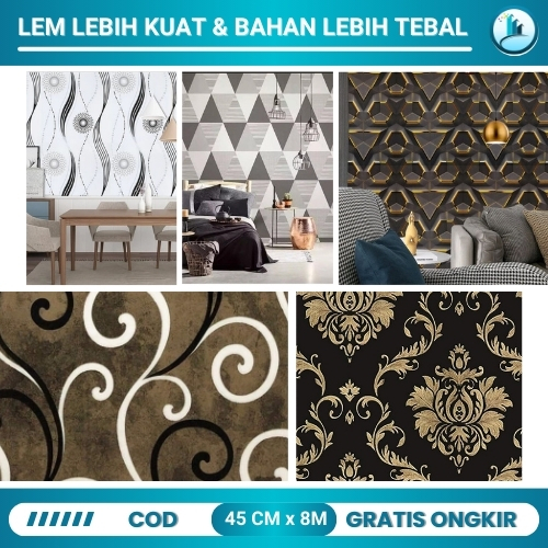 Jual Wallpaper Dinding Motif Hitam Wallpaper Dinding Hitam Wallpaper ...