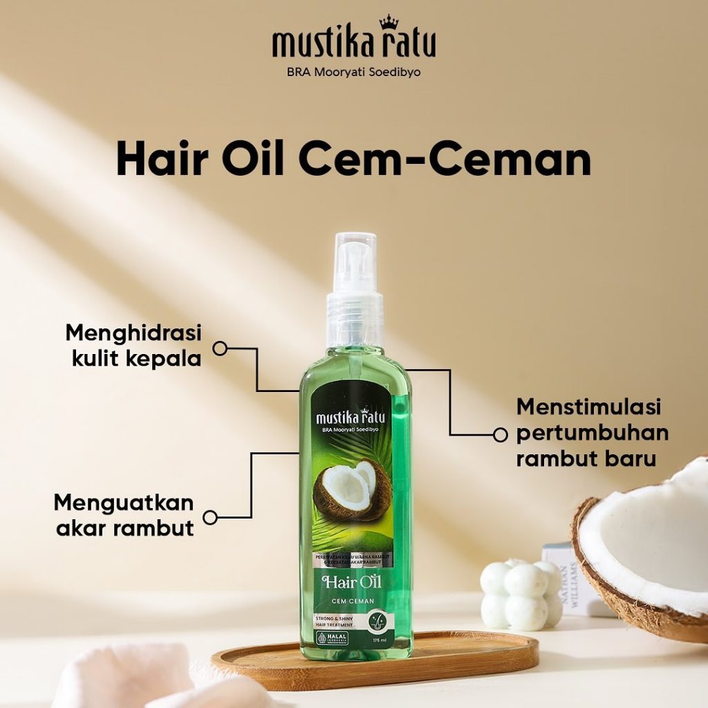 Jual MUSTIKA RATU Hair Oil Cem Ceman 75 ml 175 ml | Shopee Indonesia
