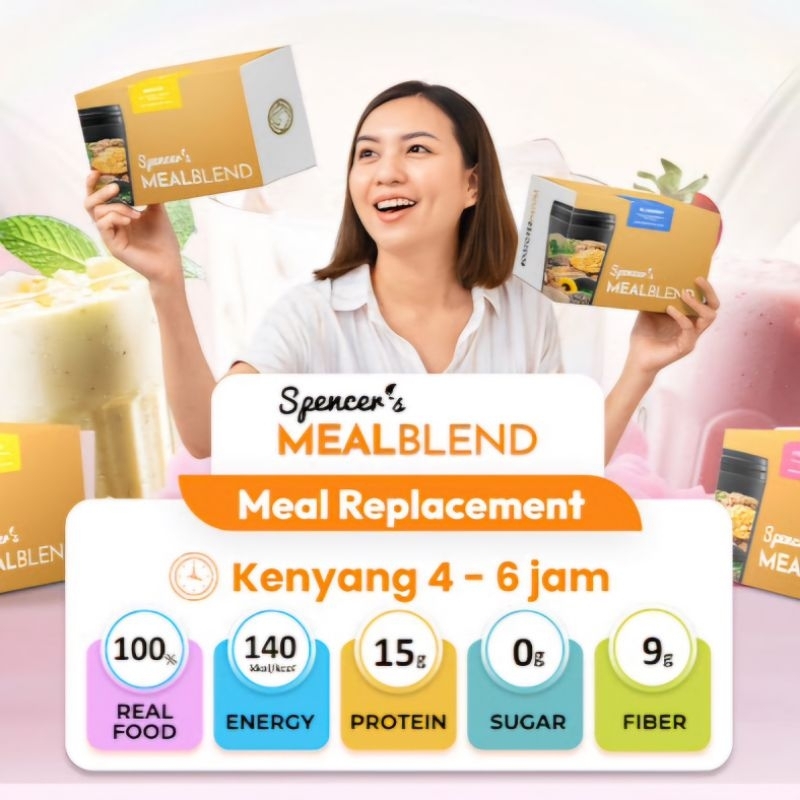 Jual 4 BOX ISI 60 SACHET SPENCER'S MEALBLEND MULTIGRAIN - MEAL ...