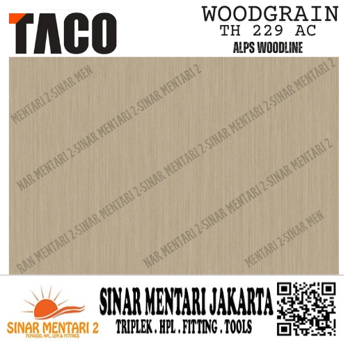 Jual TACO HPL WOODGRAIN TH 229 AC ALPS WOODLINE | Shopee Indonesia