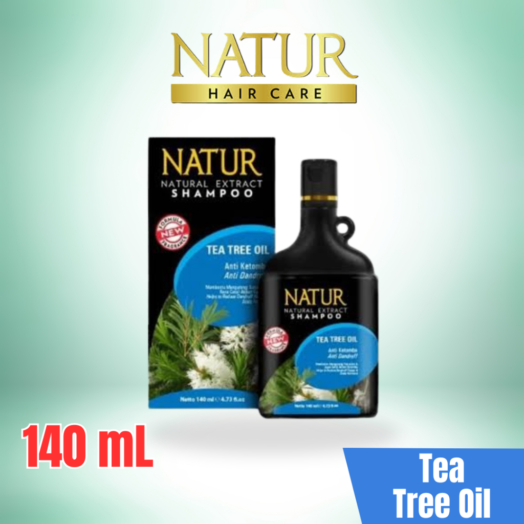 Jual Natur Shampoo Tea Tree Oil Anti Ketombe 140mL | Shopee Indonesia