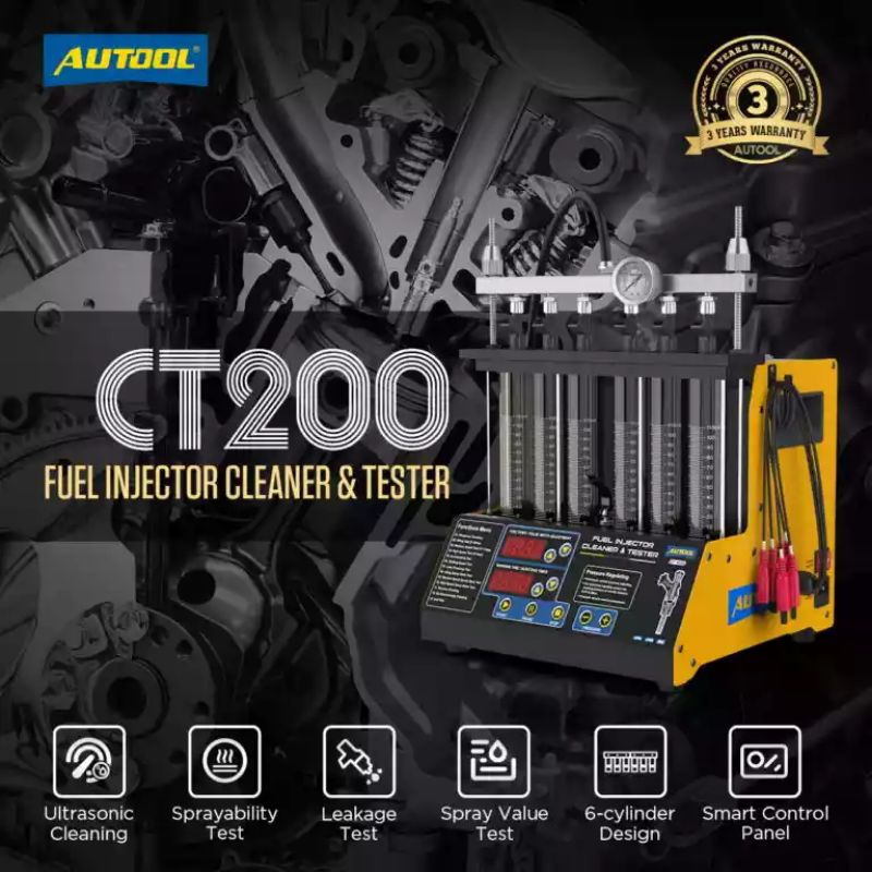Jual AUTOOL CT200 Injector Ultrasonic Cleaner & Tester | Shopee Indonesia