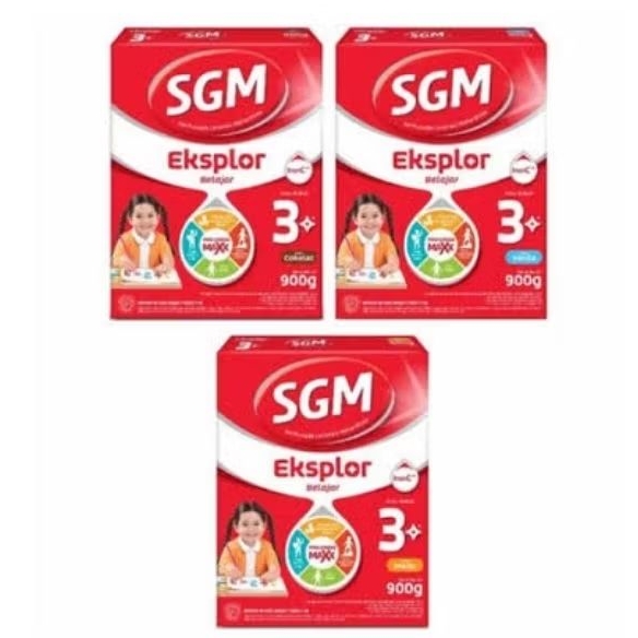 Jual SGM Eksplor 3+ Vanila, Madu & Coklat 900gr (Untuk Anak Usia 3-5 Tahun) | Shopee Indonesia