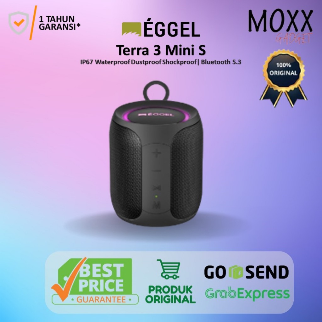 Jual Eggel Terra 3 Mini S 360 Waterproof Portable Bluetooth Speaker ...