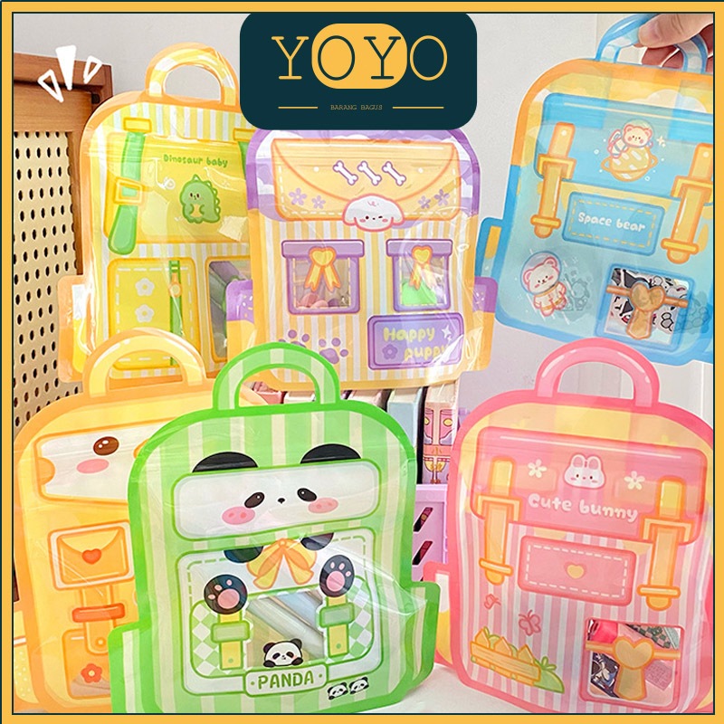 Jual Plastik Snack Hadiah Ziplock Birthday Packaging Goodie Bag 3D ...