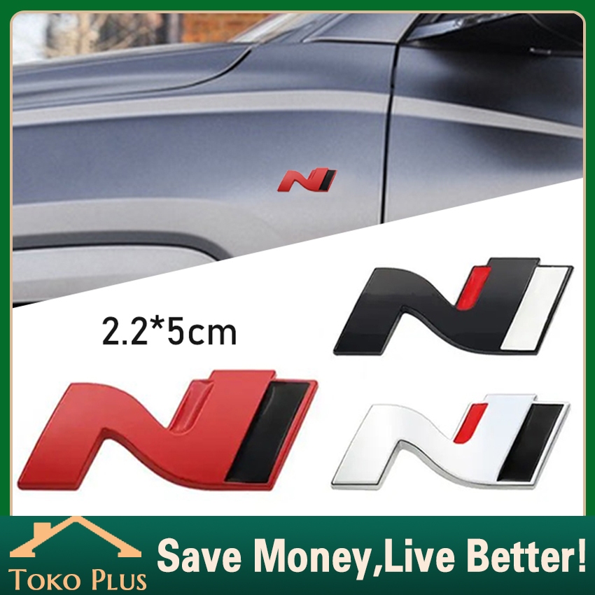Jual Hyundai N Rear Emblem Original Bahan Metal Stiker Emblem Hyundai N ...