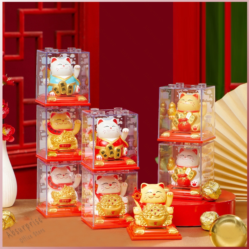 Jual Solar Maneki Neko Lucky Cat / Pajangan Kucing Hoki Keberuntungan ...