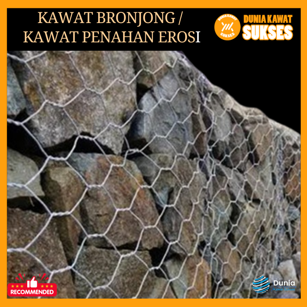 Jual Kawat Bronjong / Kawat Penahan Erosi (pabrikasi) 3 mm | Shopee ...