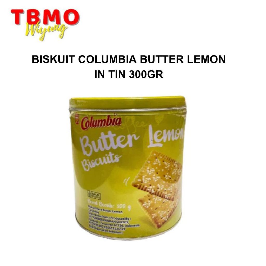 Jual Edisi Lebaran Columbia Biskuit Butter Lemon Kaleng 300 gr Biskuit ...