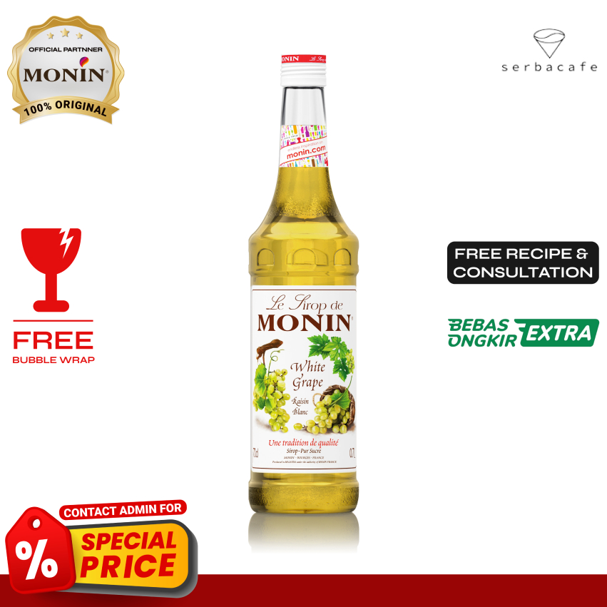 Jual Monin Syrup White Grape (700 ml) | Shopee Indonesia