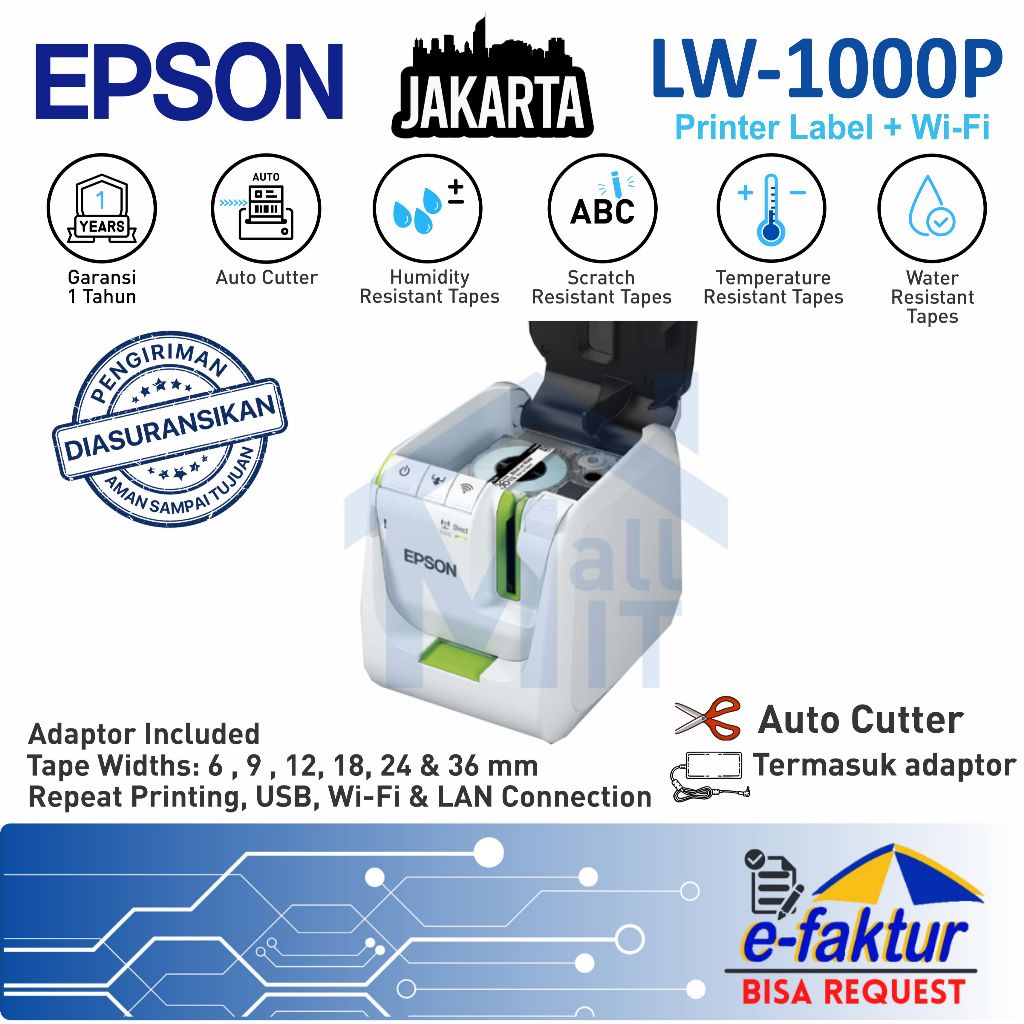 Jual MALLIT EPSON Printer EPSON LW-1000P EPSON LW1000P Label Printer ...
