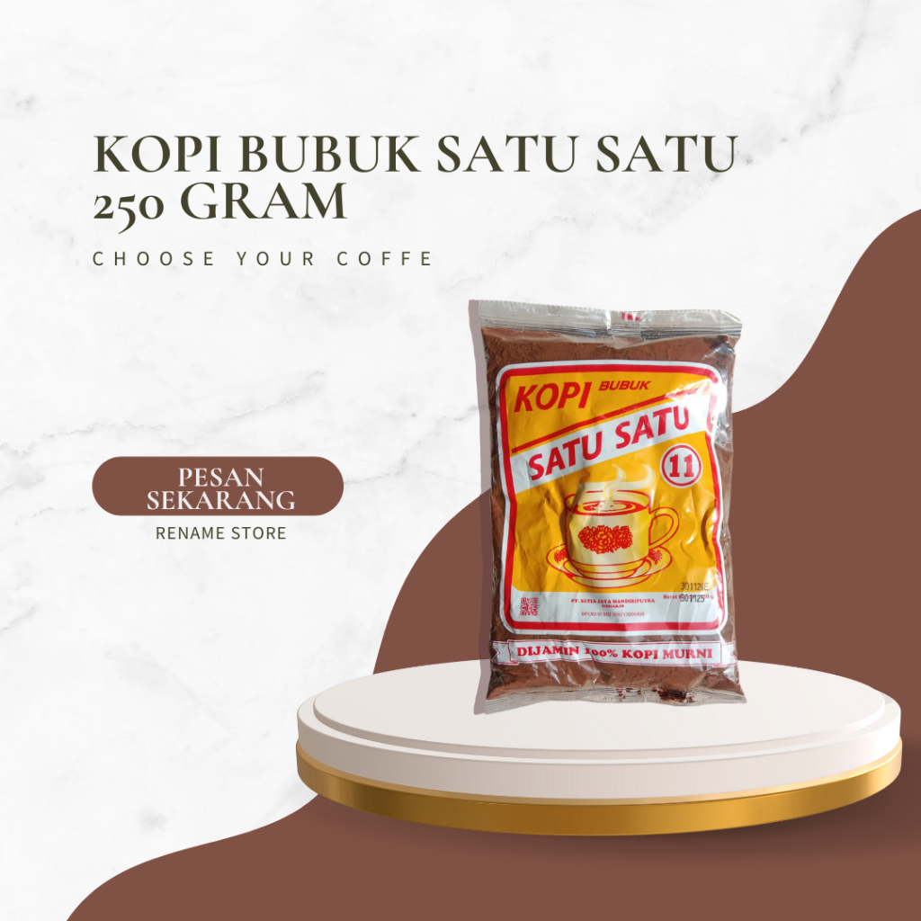 Jual KOPI BUBUK SATU SATU KEMASAN 250 GRAM | Shopee Indonesia