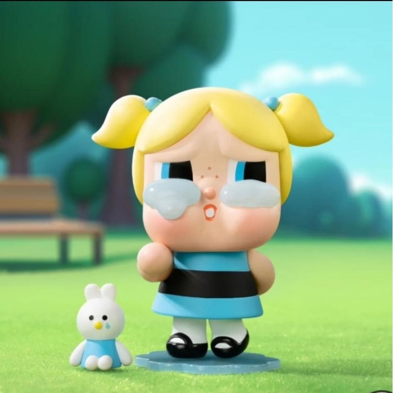 Jual POP MART CRYBABY × Powerpuff Girls Series Figures Bubbles 01 Open ...