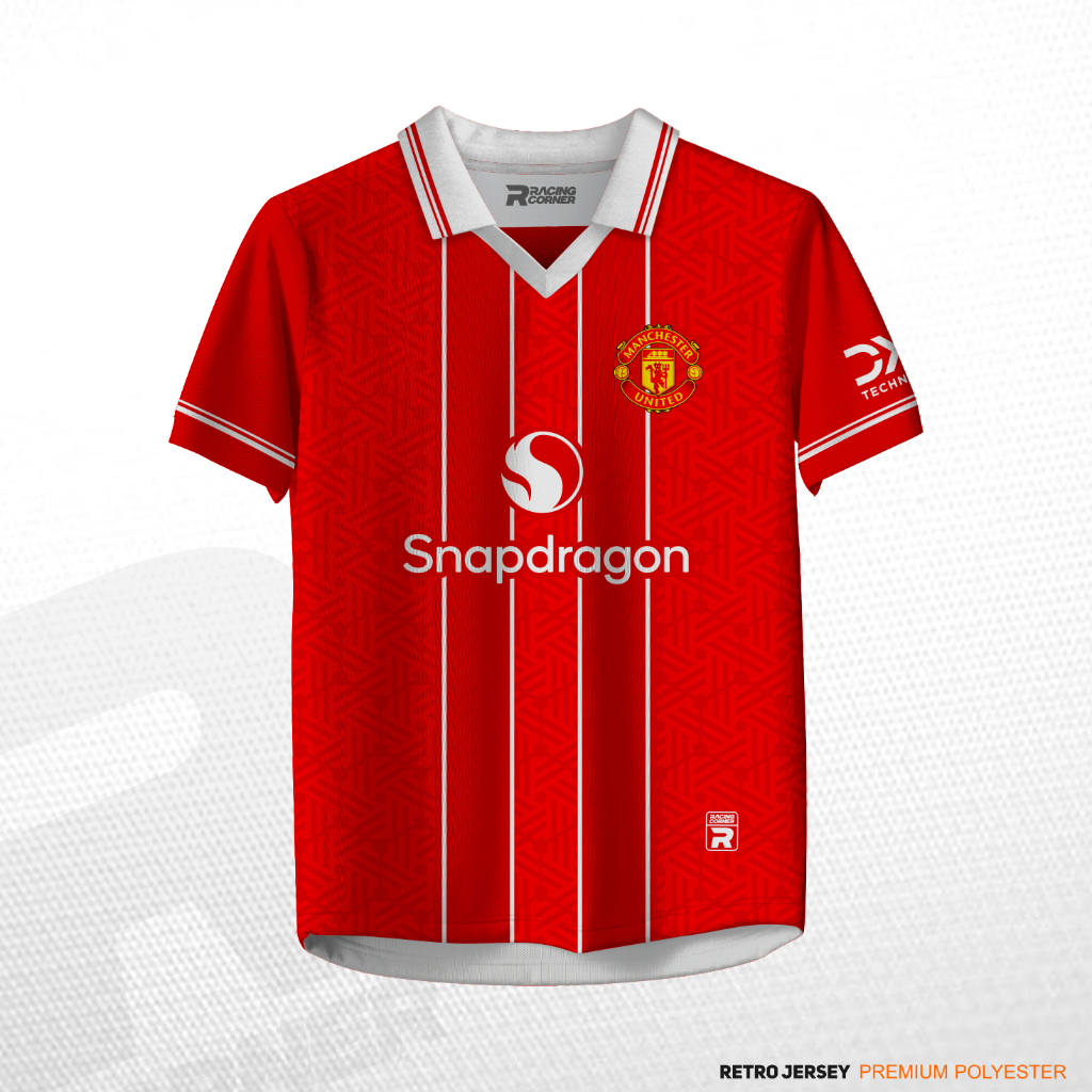 Jual Jersey Bola Manchester United Vintage Full Printing Jersey Retro ...