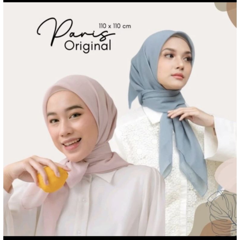 Jual Hijab Segi Empat Paris Jadul | 110x110 | Varisa | Red Rose | Azara | | Shopee Indonesia