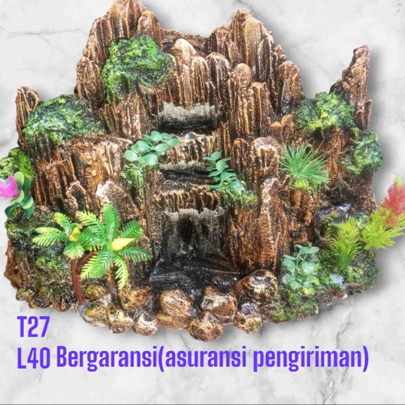 Jual tebing air terjun Aviary dekorasi kolam taman mini aquascape ...