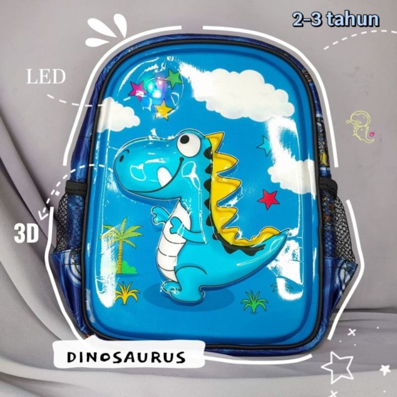 Jual TAS ANAK LAKI _LAKI PAUD /TK LAMPU LED BERAGAM KARAKTER | Shopee Indonesia