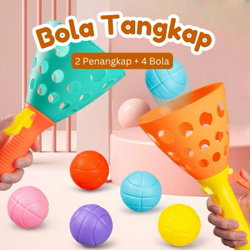 Jual Mainan Anak Tangkap Bola Throw & Catch Ball 2 Player Set - Mainan ...