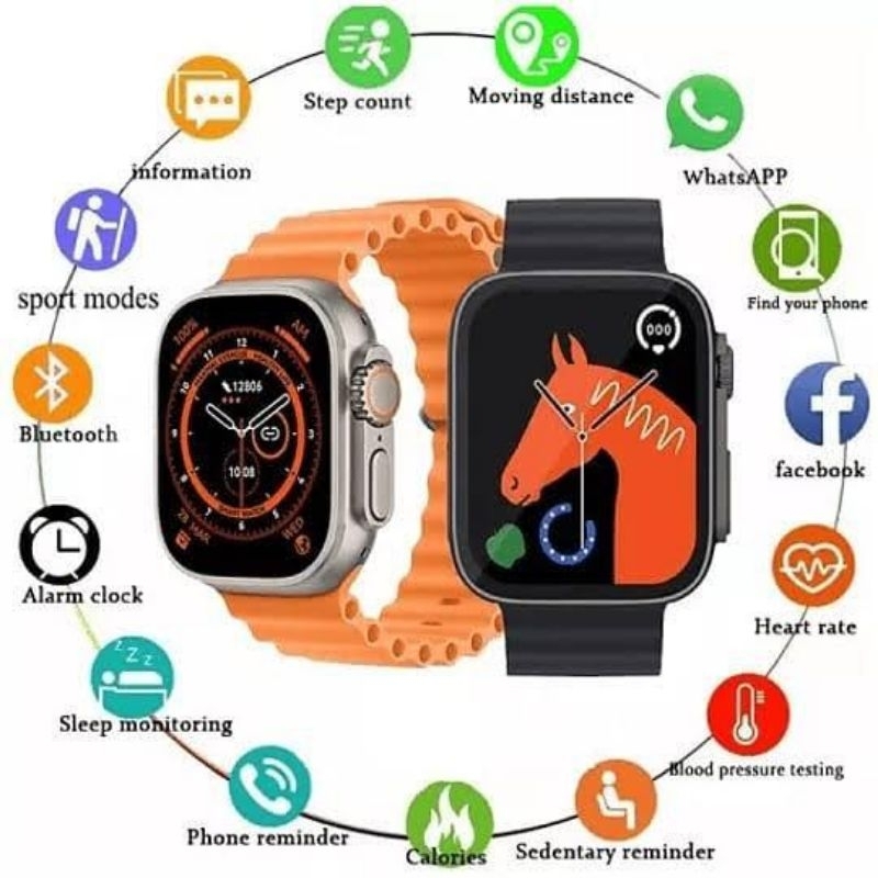 Jual smartwatch T900 ultra series8ultra big screen2,09inchsmartwatch ...