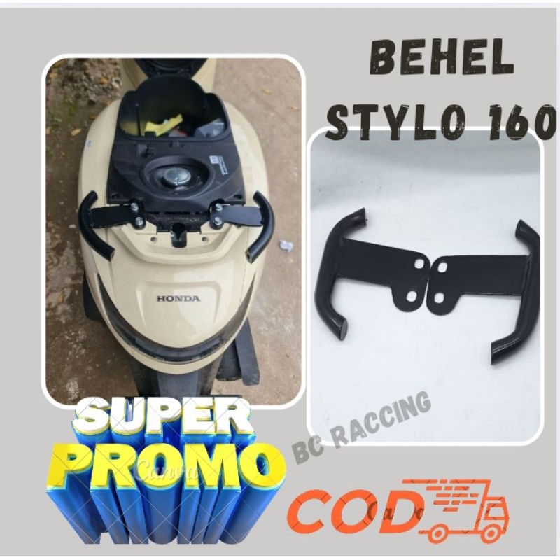 Jual Behe honda stylo 160 model vespa matick pegangan jok blakang stilo ...