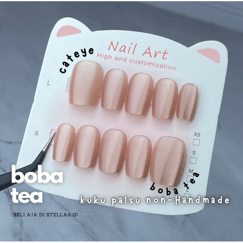 Jual Boba Tea Catye Nail Art press on nails | Shopee Indonesia