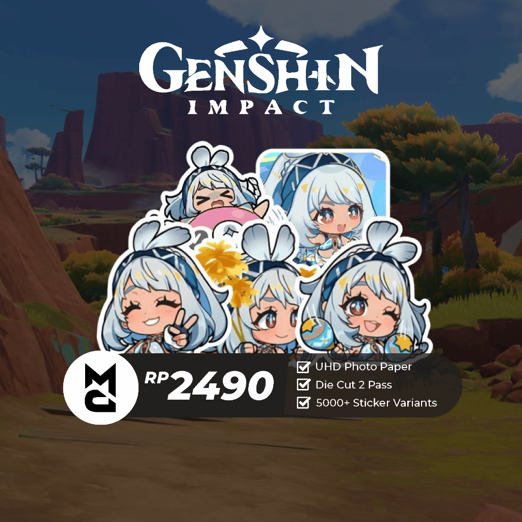 Jual Sticker Genshin Impact Mualani Sticker Aesthetic Lucu Sticker Helm ...