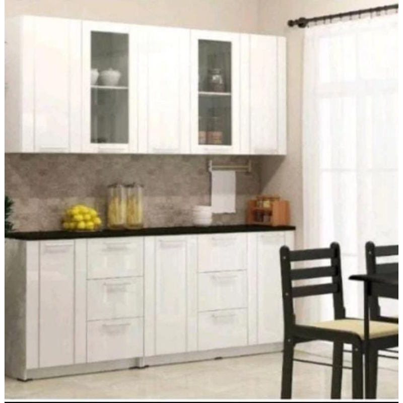 Jual KITCHEN SET MINIMALIS KITCHEN SET MURAH KITCHEN SET ATAS 3 PINTU ...