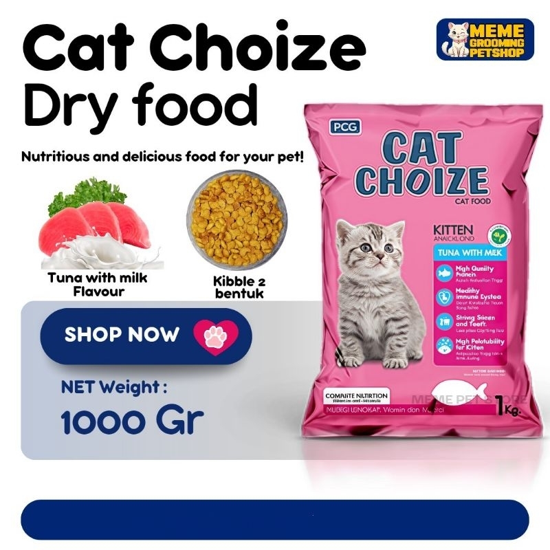 Jual Cat Choize Kitten Pink Tuna With Milk 1KG | Shopee Indonesia