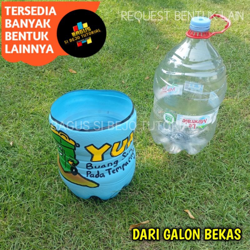Jual TEMPAT SAMPAH DARI GALON BEKAS LE MINERAL BENTUK GAMBAR REQUEST ...