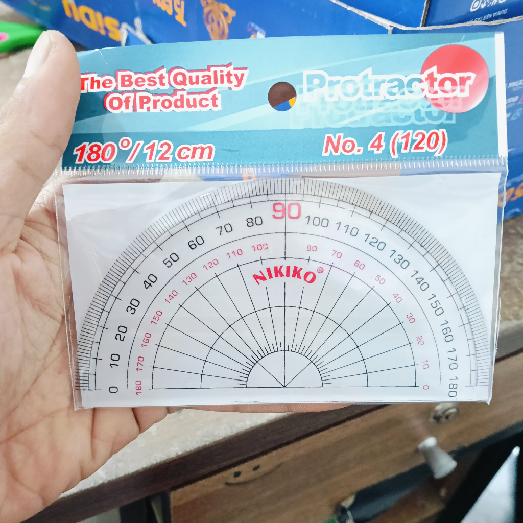 Jual NIKIKO - PENGGARIS GEOMETRI TOOLS BUSUR DERAJAT TEBAL | Shopee ...