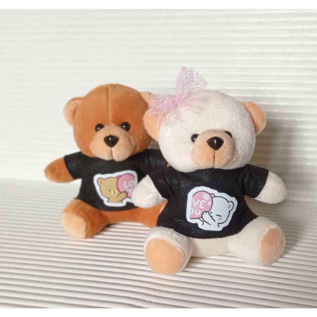 Jual Boneka Bear Love Couple Ukuran 16cm Limited Edition | Shopee Indonesia