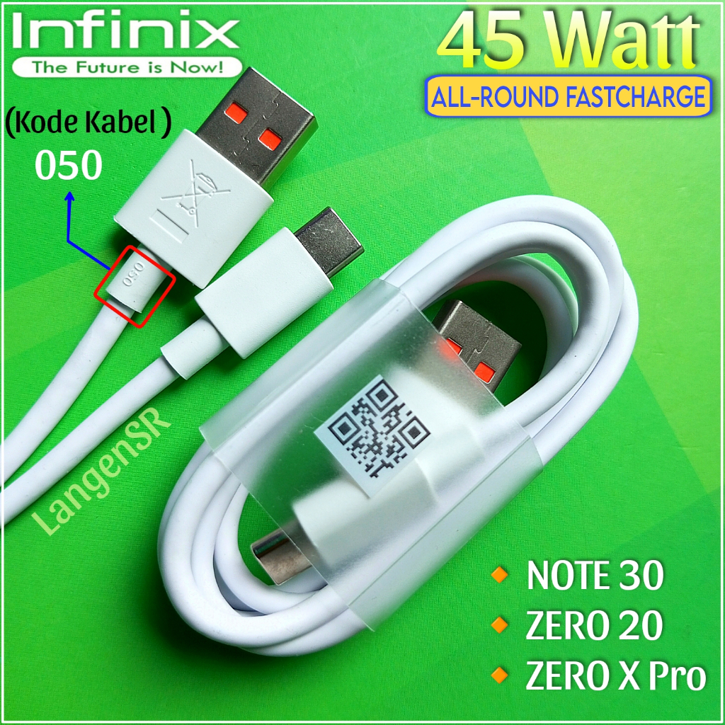 Jual Kabel Data INFINIX 45Watt Kode 050 All Round Fastcharge Note 30 ...