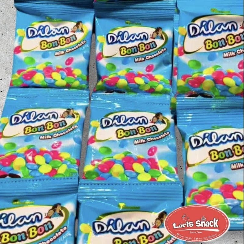 Jual Dilan Bon Bon Milk Chocolate Rainbow Renceng | Shopee Indonesia