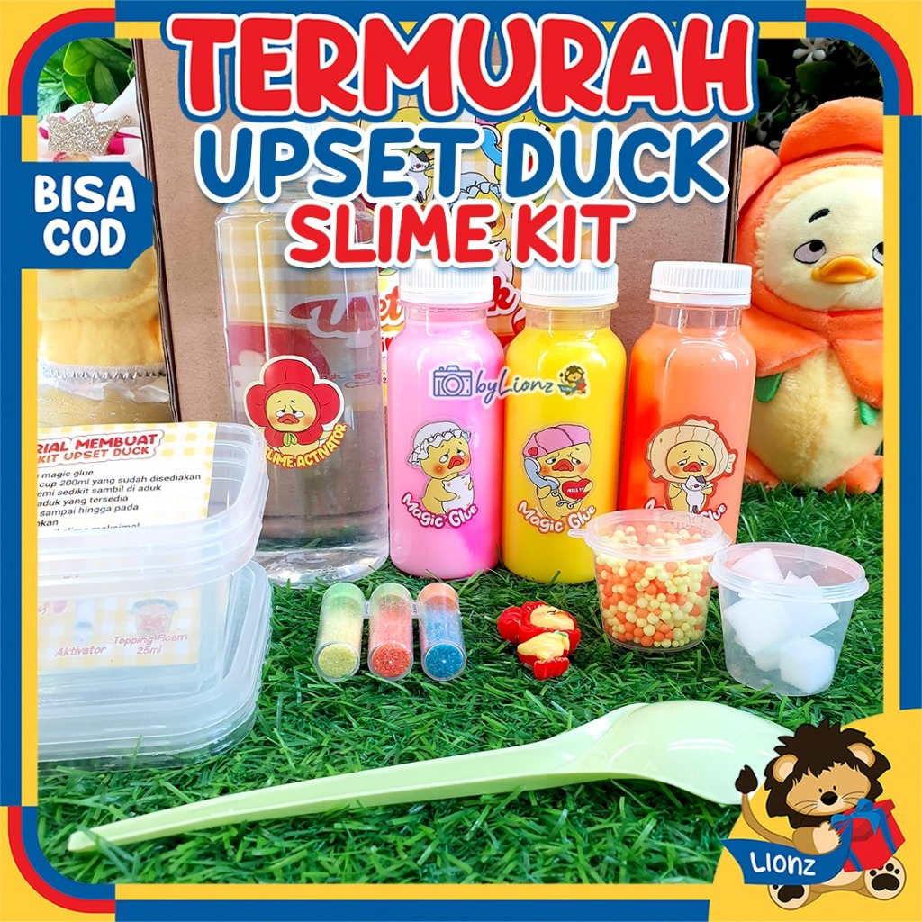 Jual Mainan Slime Kit UPSET DUCK Paket Lengkap by Lionz.idn | Shopee ...