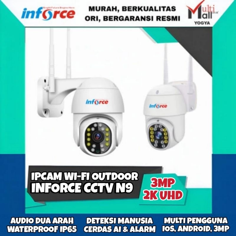 Jual Inforce Smart CCTV WiFi Outdoor 3MP IP Camera 2K Ultra HD ...