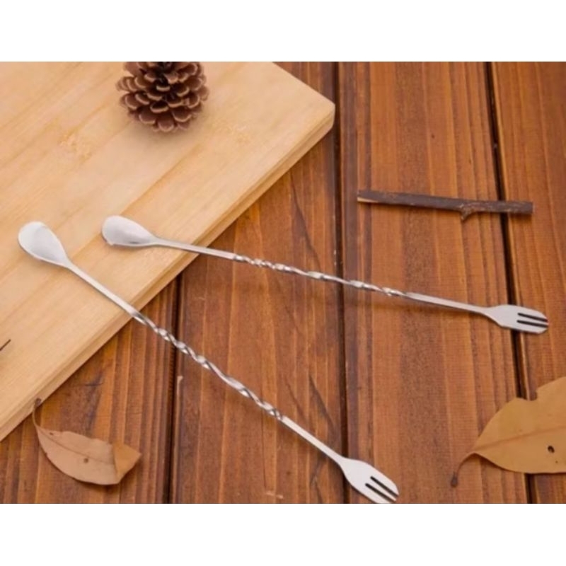 Jual Sendok Panjang | Sendok Bar | Long Bar Spoon |Bartender Cocktail ...