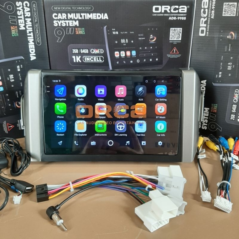 Jual PAKET HEAD UNIT ANDROID INNOVA REBORN ANDROID 9 INCH ORCA CAR PLAY ...