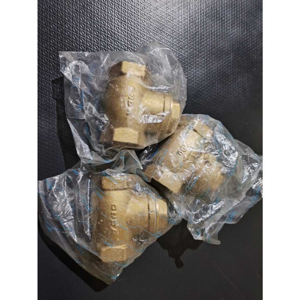 Jual Check valve 1 inch Onda brass 1 ich kuningan Onda | Shopee Indonesia