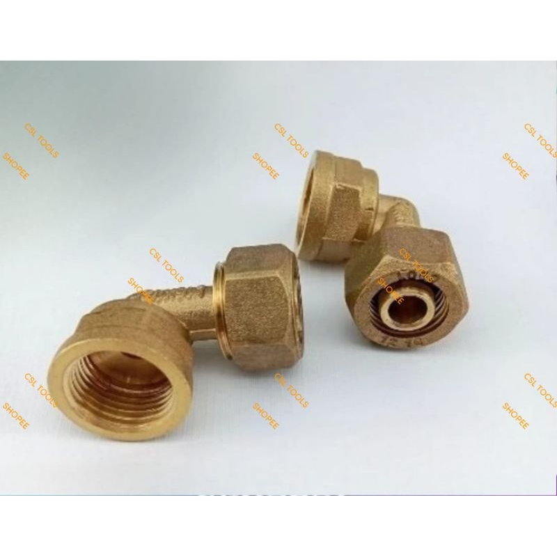 Jual Keni Knee Drat Dalam Air Panas KUNINGAN 1/2" Inch / knee Elbow ...