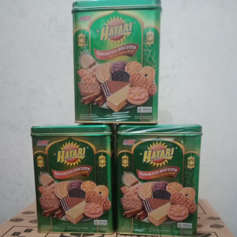 Jual Hatari assorted bicuits kaleng kotak halal 650gr | Shopee Indonesia