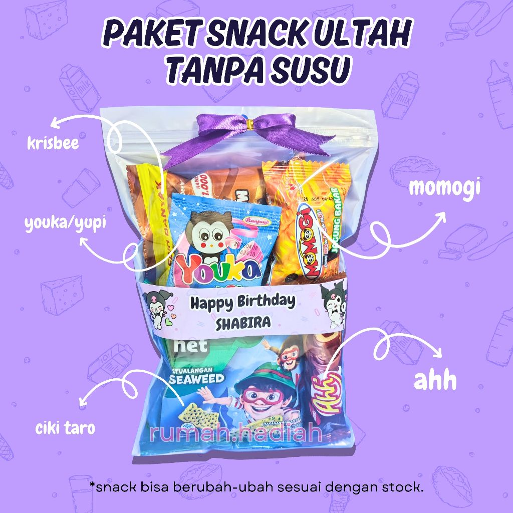 Jual Paket Snack Ultah Paket Snack Susu Hampers Ulang Tahun Anak ...