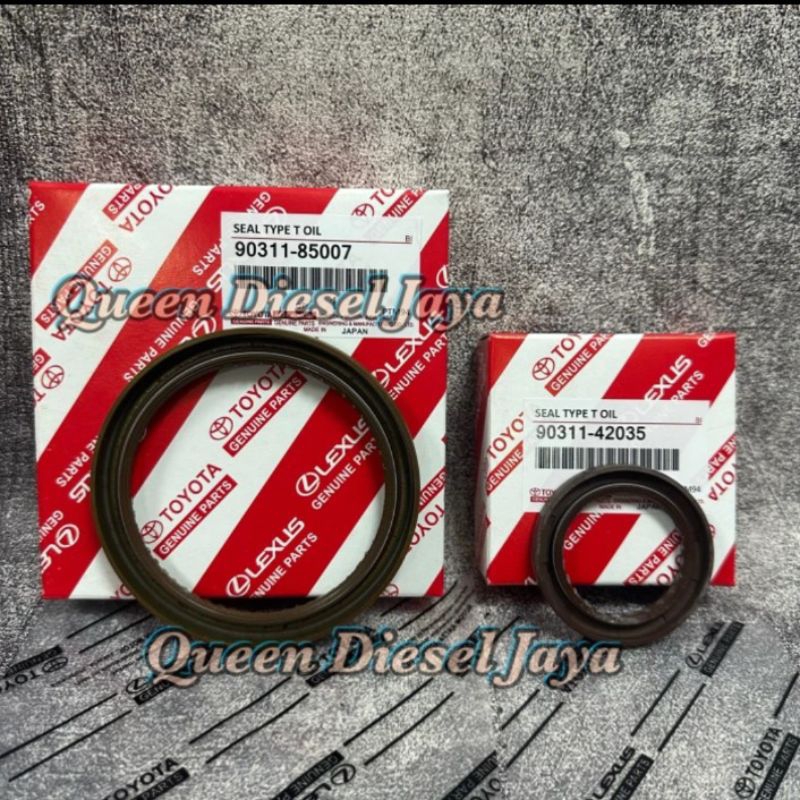 Jual seal kruk as ker as crankshaft set depan belakang kijang diesel 2L original | Shopee Indonesia