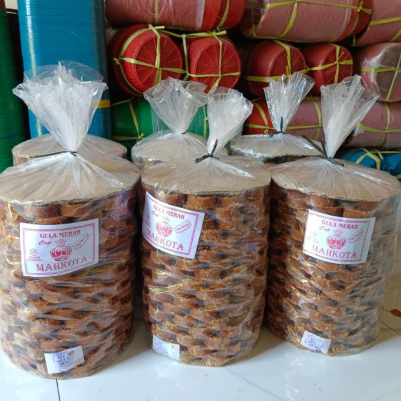 Jual 1 kg GULA KAWUNG ASLI cap MAHKOTA 100% HALAL KHAS DEMAK /GULA JAWA ...