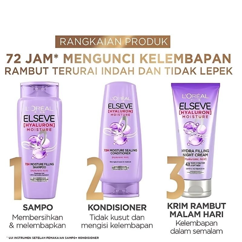 Jual L'Oreal Elseve Hyaluron Moisture (Rangkaian Perawatan Rambut ...