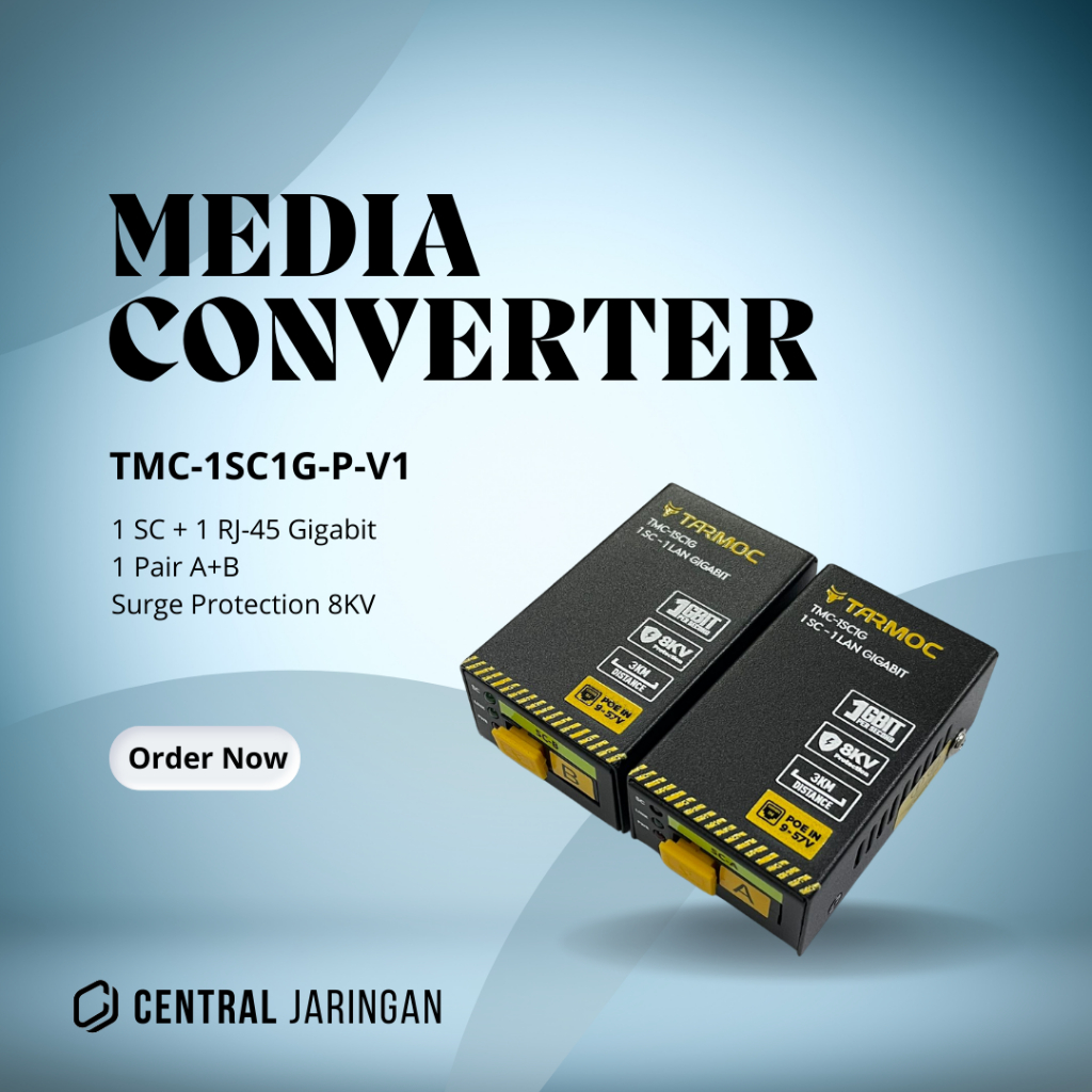 Jual Tarmoc TMC-1SC1G-P-V1 | HTB mini Media Converter 1 SC - 1 LAN | 1 ...