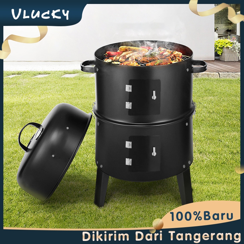 Jual Drum Grill BBQ Smoker Oven Asap Tungku Alat Panggangan BBQ Grill ...