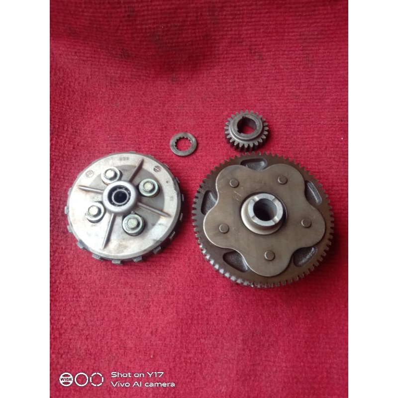 Jual Gigi primer dan sekunder rongsel set rumah kampas kopling Yamaha Jupiter MX old original ...
