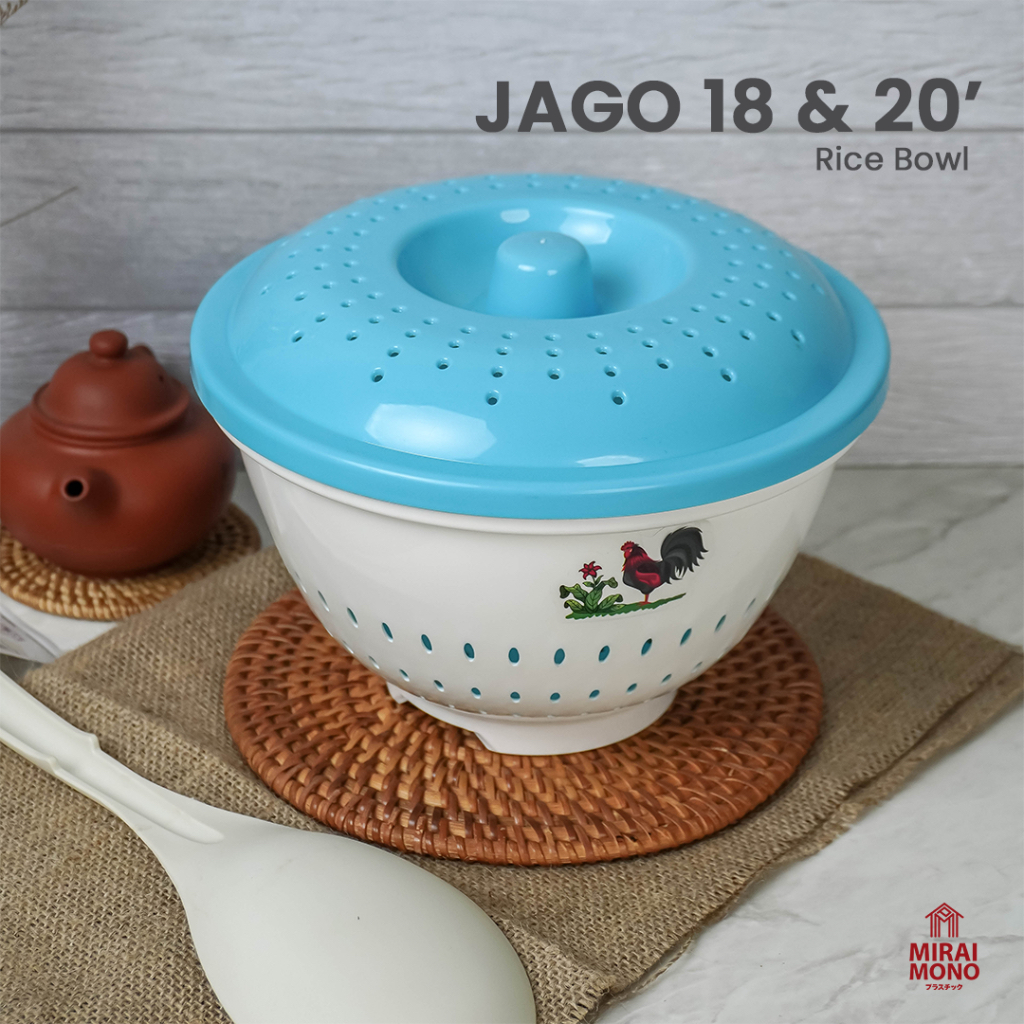 Jual [ MIRAI ] Jago Rice Bowl (18/20) / TEMPAT NASI JAGO / WADAH NASI ...