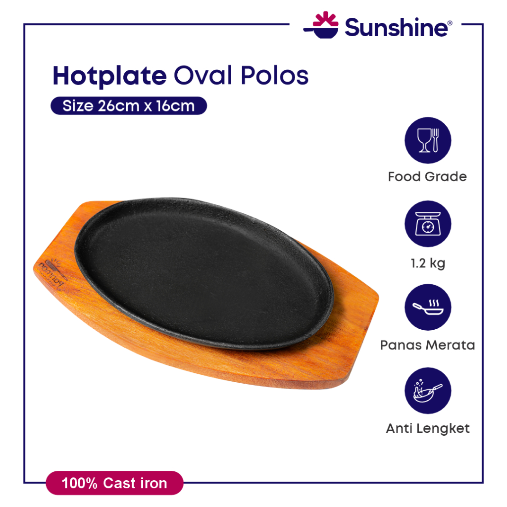 Jual Hot Plate Steak Oval / Piring Steak Oval Polos Besar / Piring Oval ...